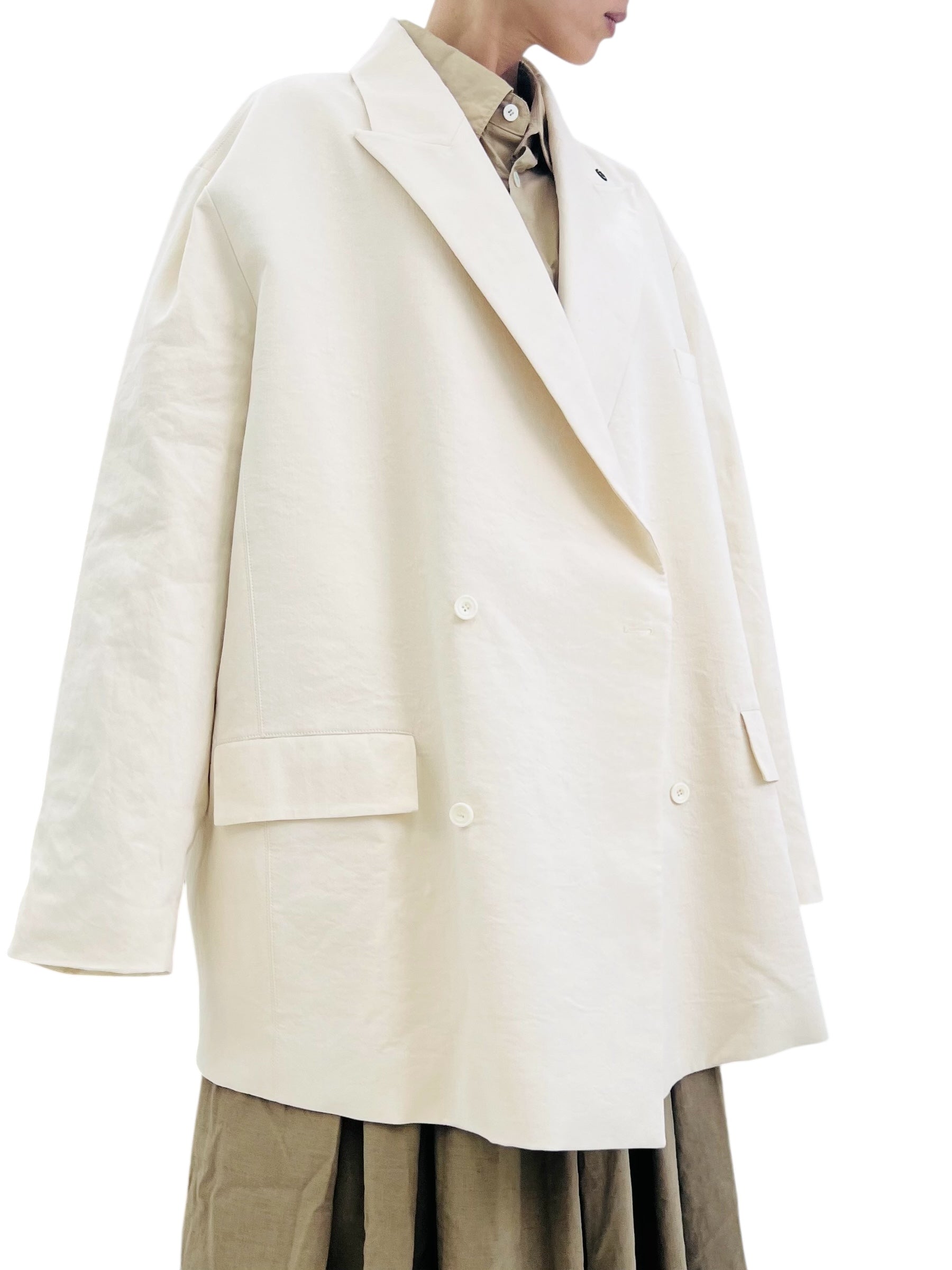 BORN DOUBLE JACKET IVORY – LOOLA KOOLA